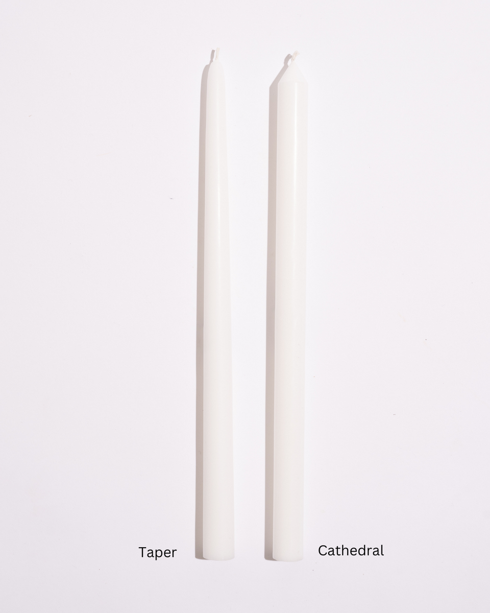 White Taper Candles XXL | Hall of Flame